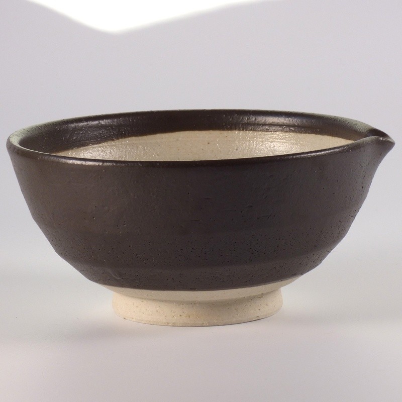 Large Japanese Suribachi Pestle & Mortar - Black